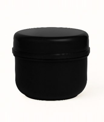 POTE SIMPLE NEGRO POLIPROPILENO X 60 CC C/TAPA ROSCA – Pura Química