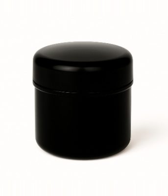 POTE SIMPLE NEGRO POLIPROPILENO X 120 CC C/TAPA ROSCA – Pura Química