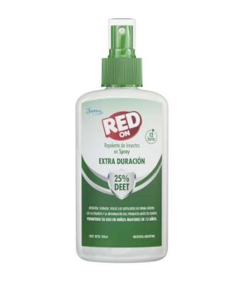 REPELENTE P/INSECTO RED ON 25% DEET EN SPRAY X 200 CC BY SAPHIRUS ...